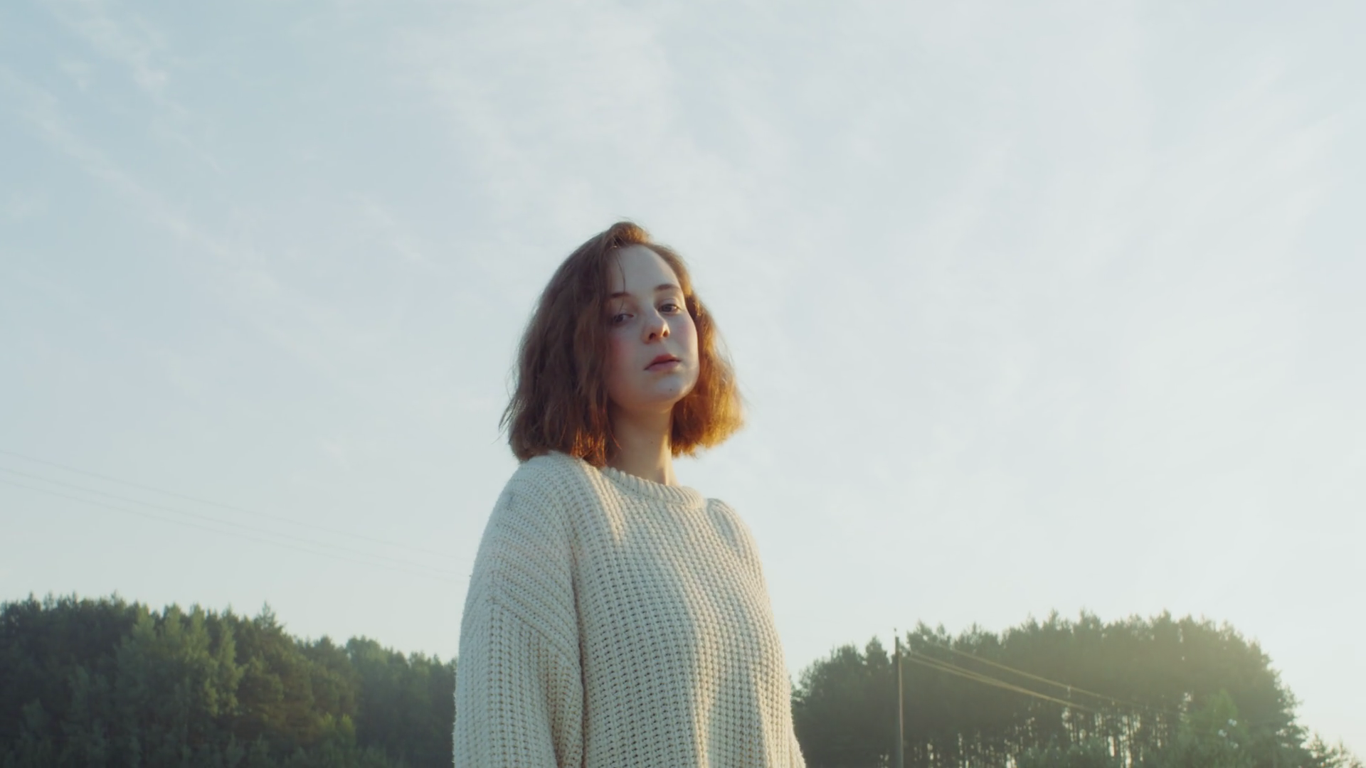 A Young Woman Embraces Morning Sun Feeling Stock Footage SBV-347765289 ...