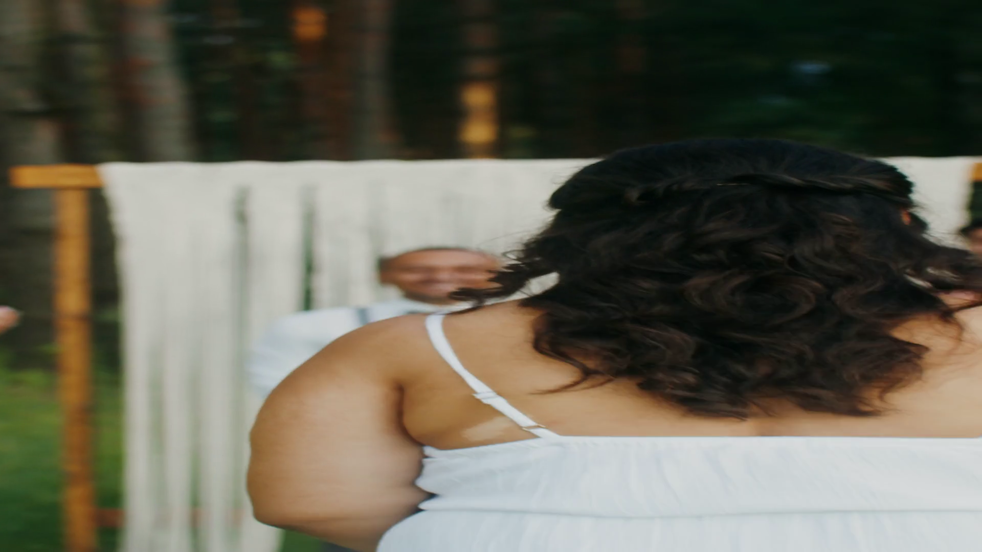 The Bride Walks To Altar Passing Applauding Stock Footage SBV-348380945 ...