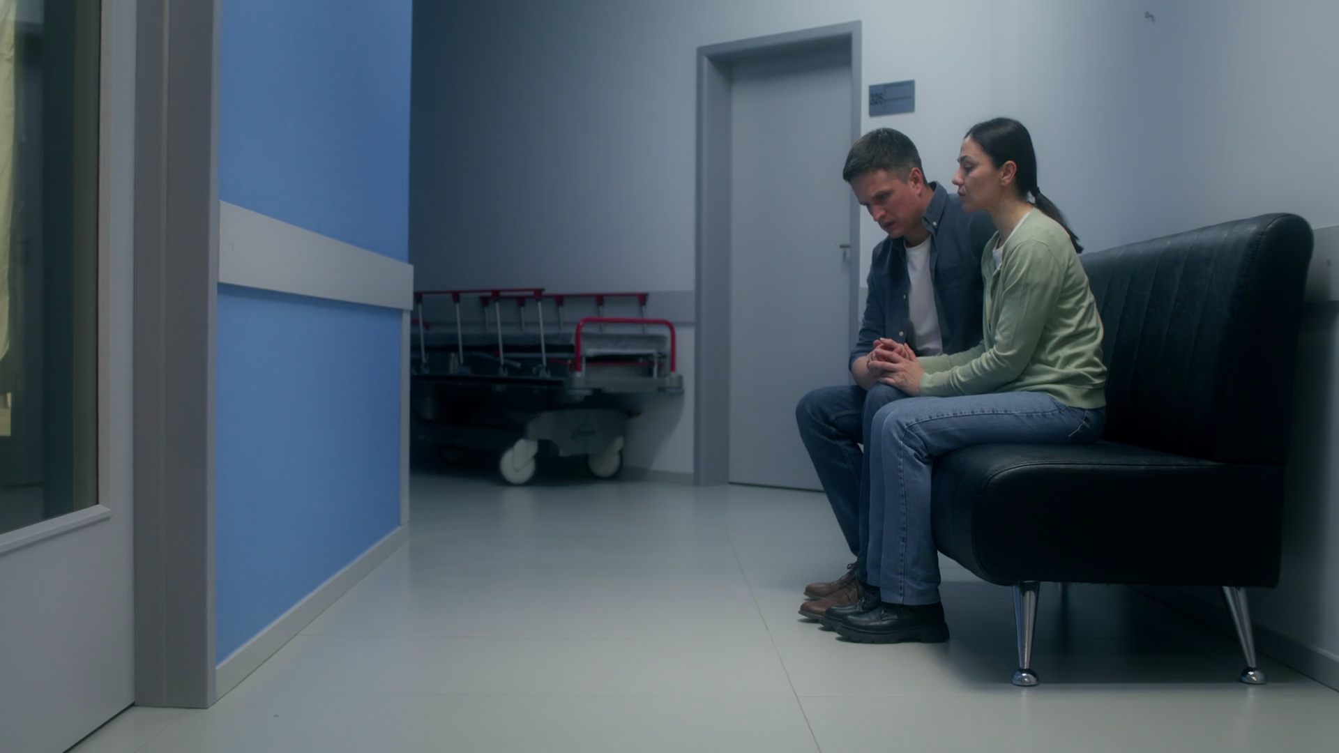 Relatives Are Waiting Operation Result Stock Footage SBV-348879541 ...