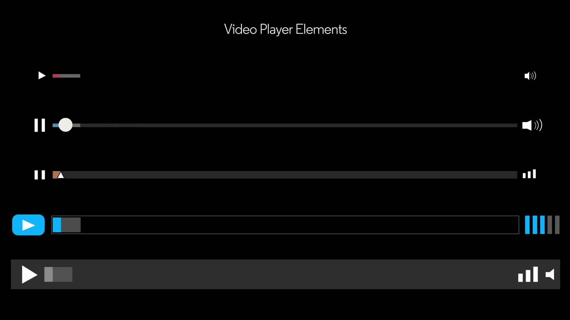 A Collection Of 5 Video Player Slider Stock Motion Graphics SBV ...