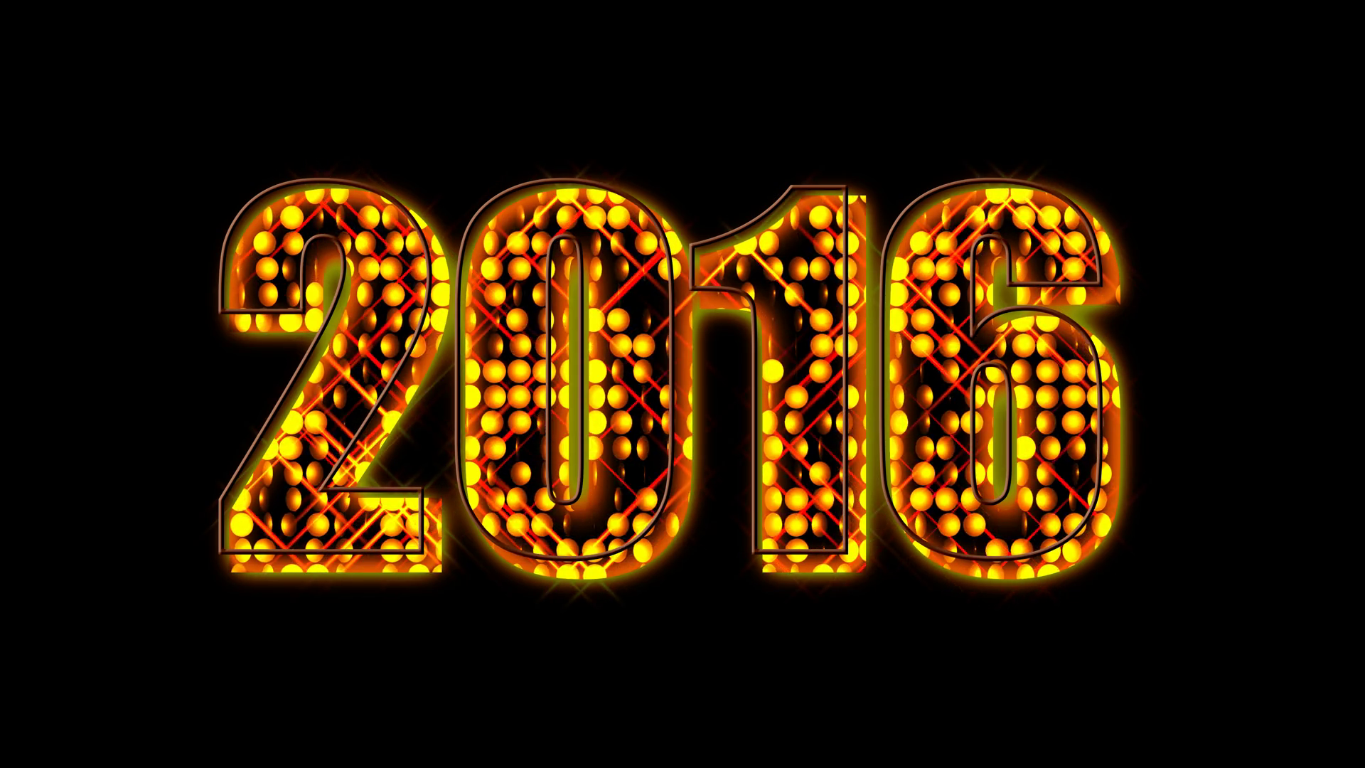 A Glowing 2016 Graphic With Alpha Channel Stock Motion Graphics SBV ...