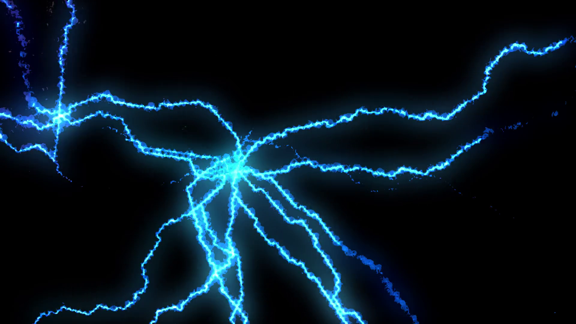 An Abstract Blue Lightning Electricity Stock Footage SBV-310083969 ...