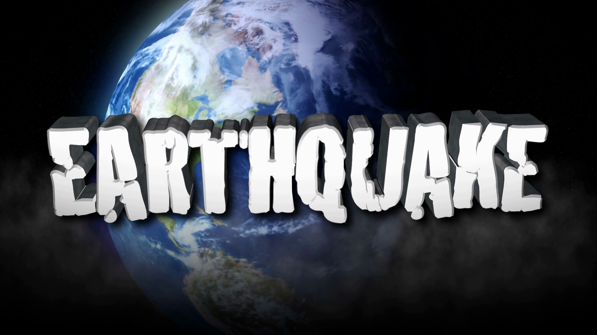 Earthquake Title 3d With Earth In Space Stock Motion Graphics SBV ...
