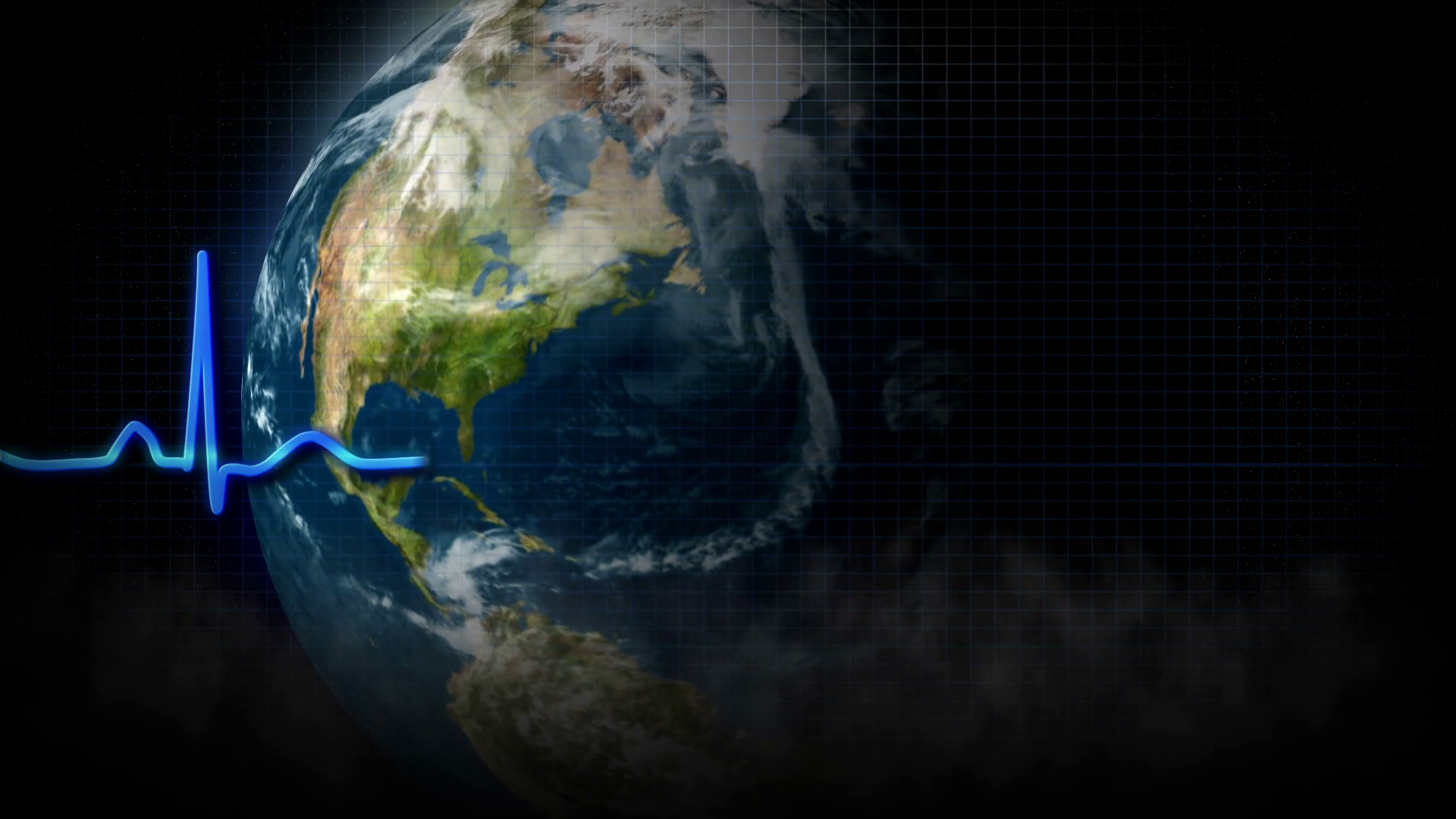 Healthy Earth Ekg Animated Background Stock Footage SBV-300231058 ...