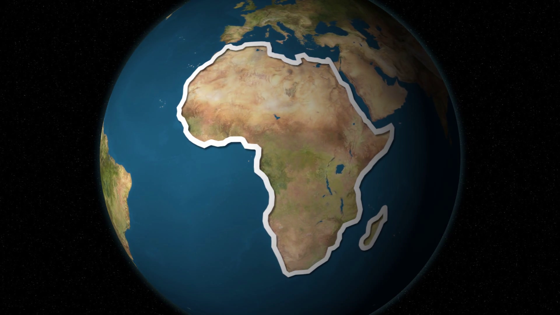 Highlighting Africa Earth Animation Stock Footage SBV-311047037 ...