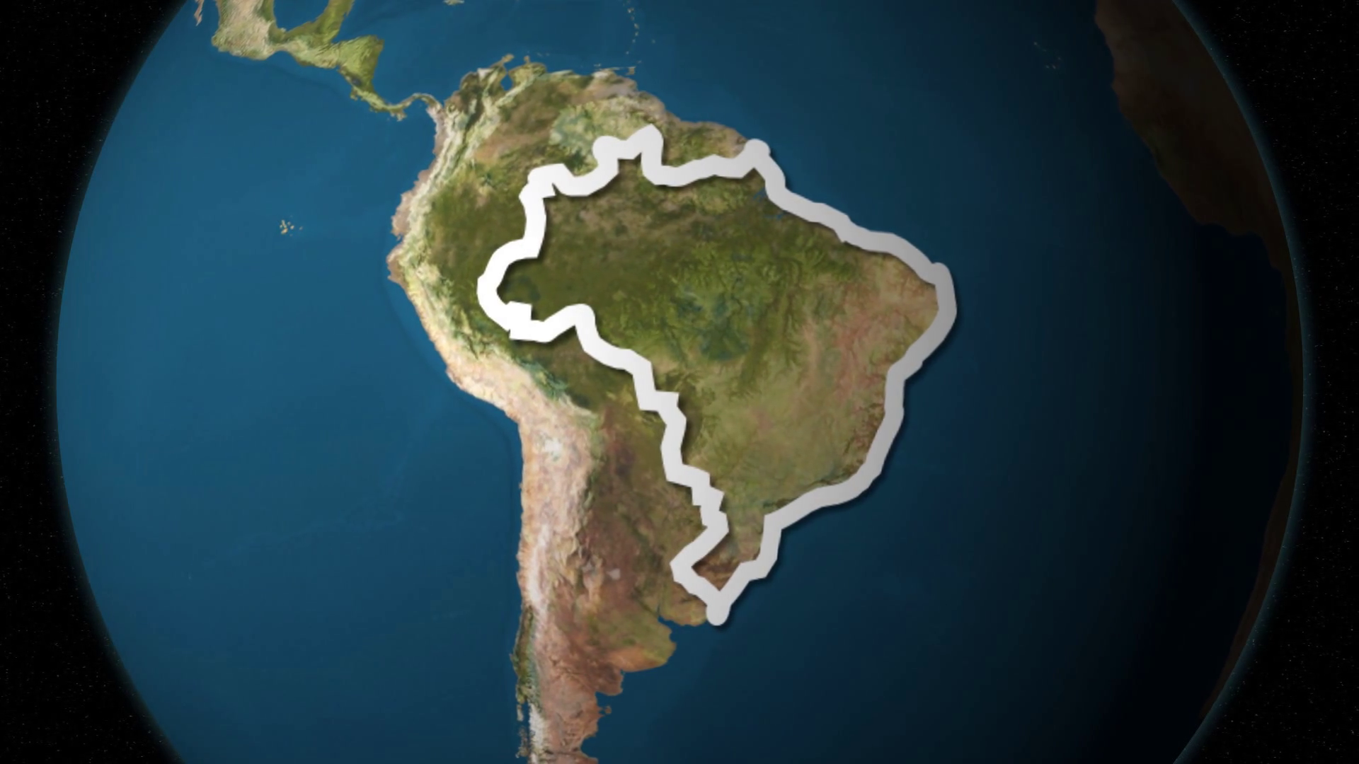 Highlighting Brazil Earth Animation Stock Footage SBV-311047053 ...