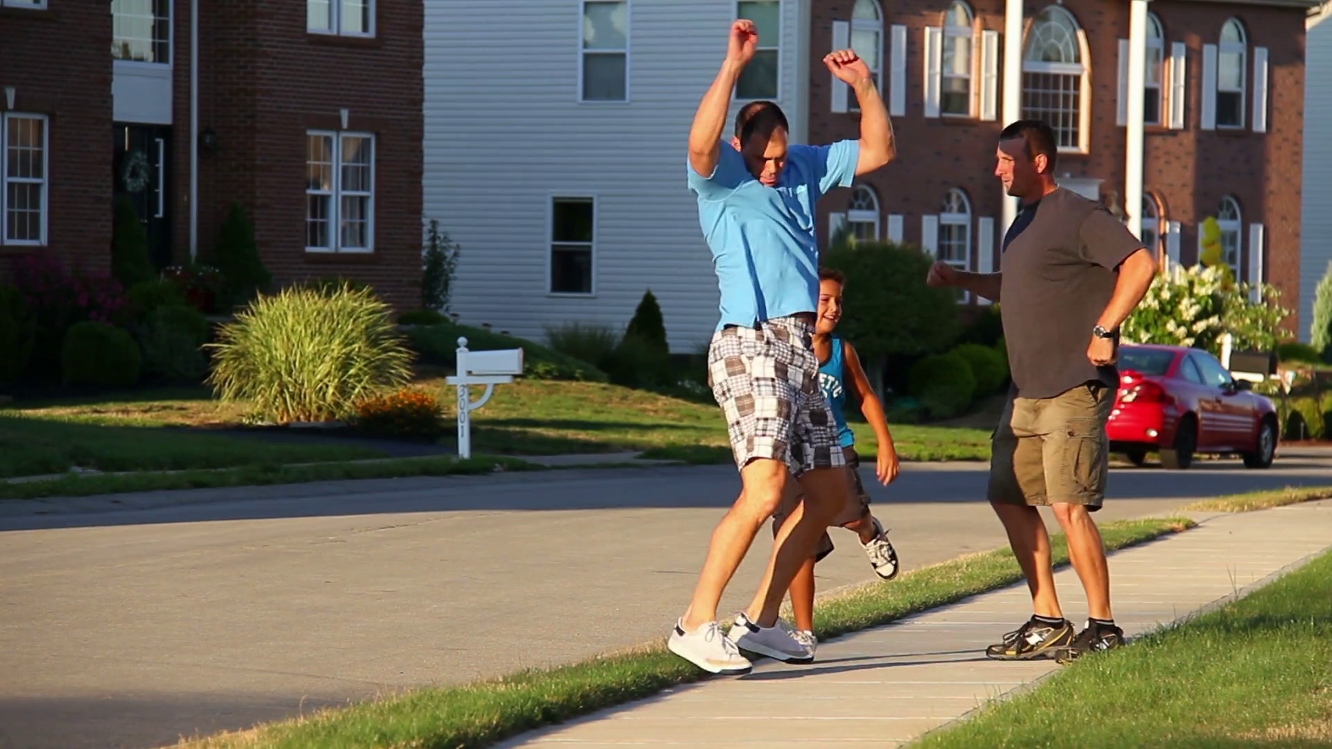 Men Dance Outside On Sidewalk Stock Footage SBV-300230889 - Storyblocks