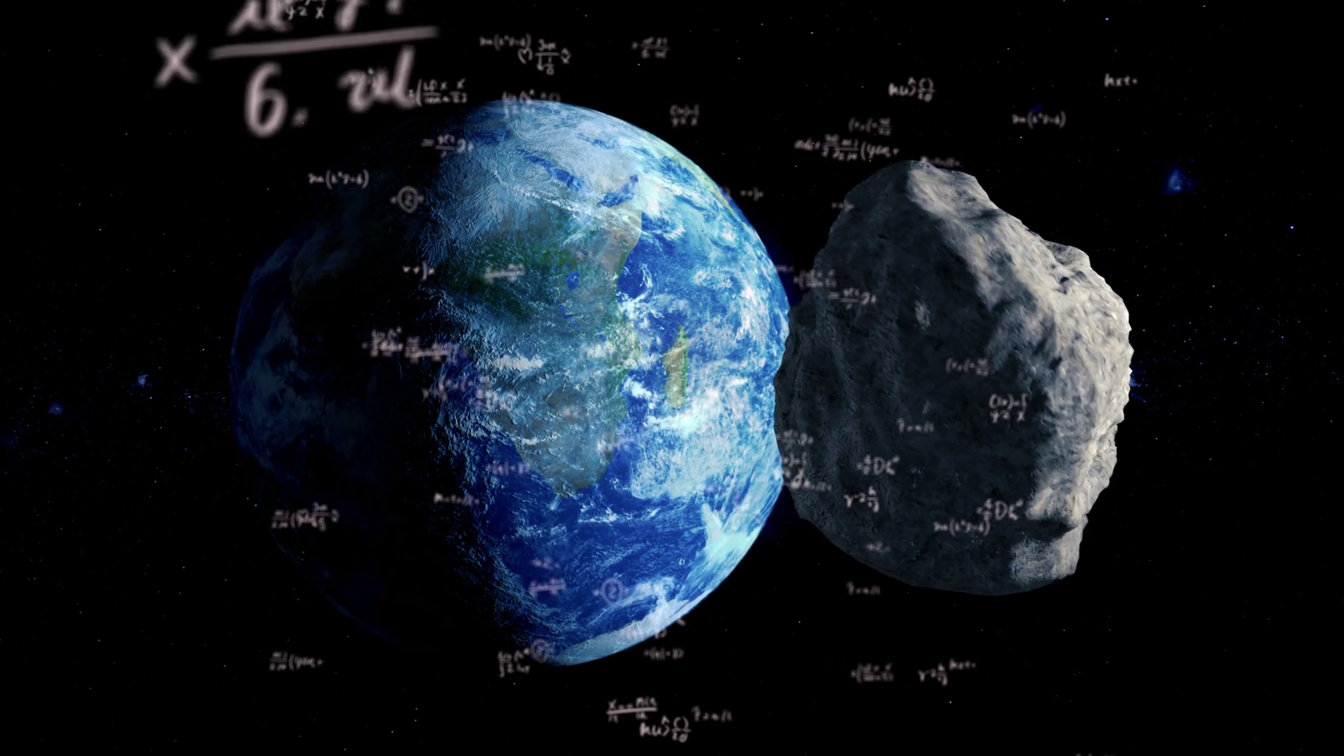 Calculating Asteroid Meteor's Trajectory Stock Footage SBV-352044607 ...