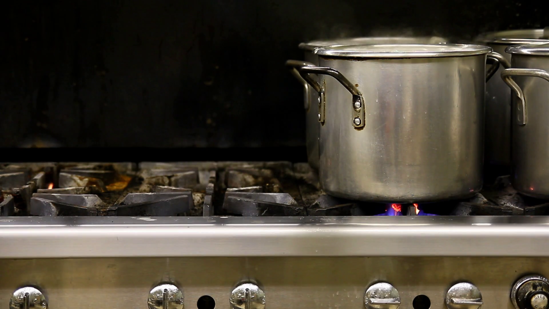 Pots Cooking On Stove Top Stock Footage SBV-300227773 - Storyblocks