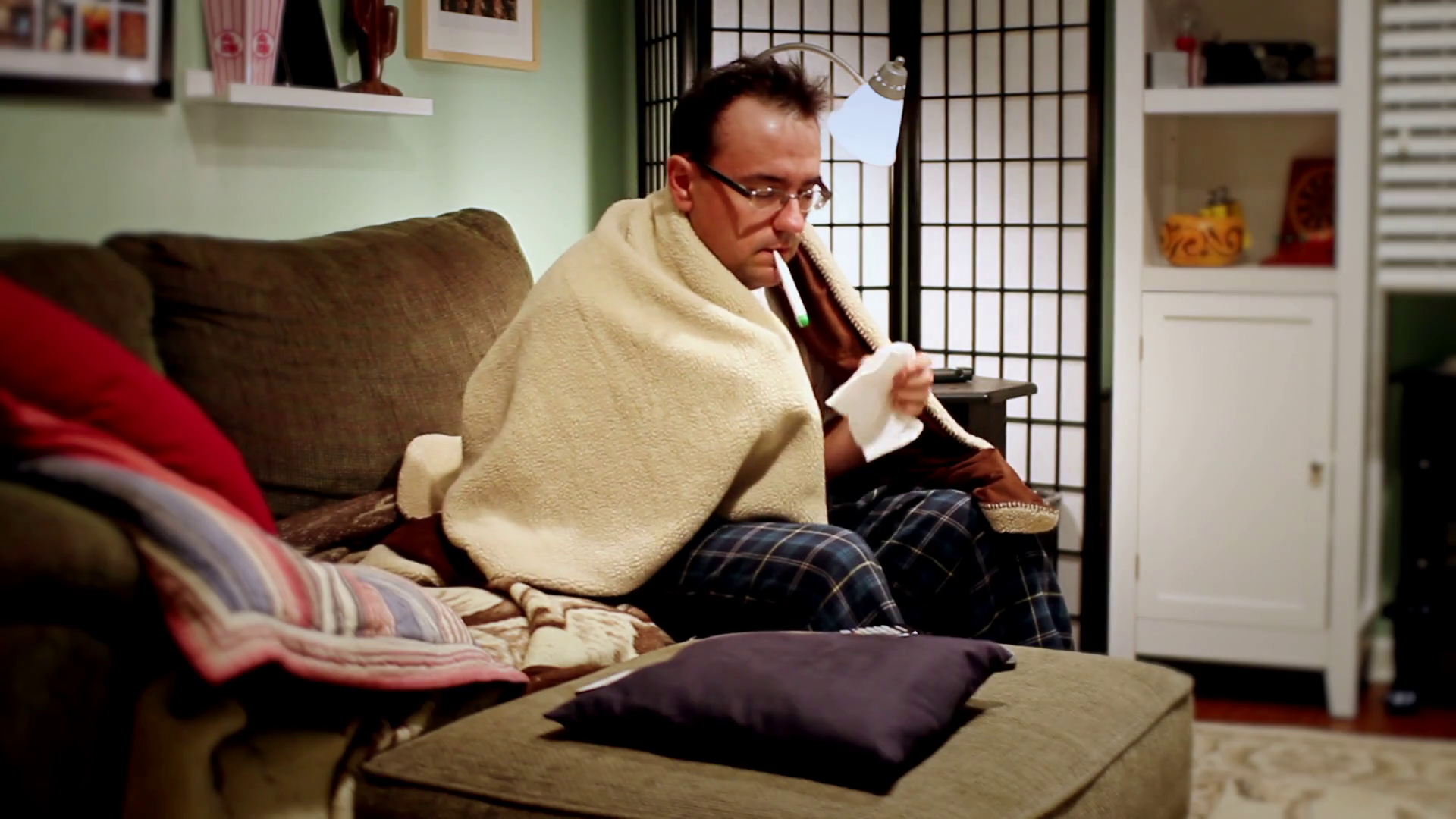 Sick Man With Flu Stock Footage SBV-300231863 - Storyblocks