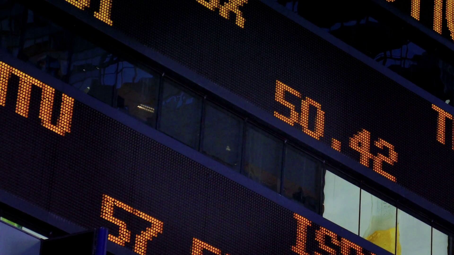 Times Square Stock Market Ticker Background Stock Footage SBV-300264851 ...