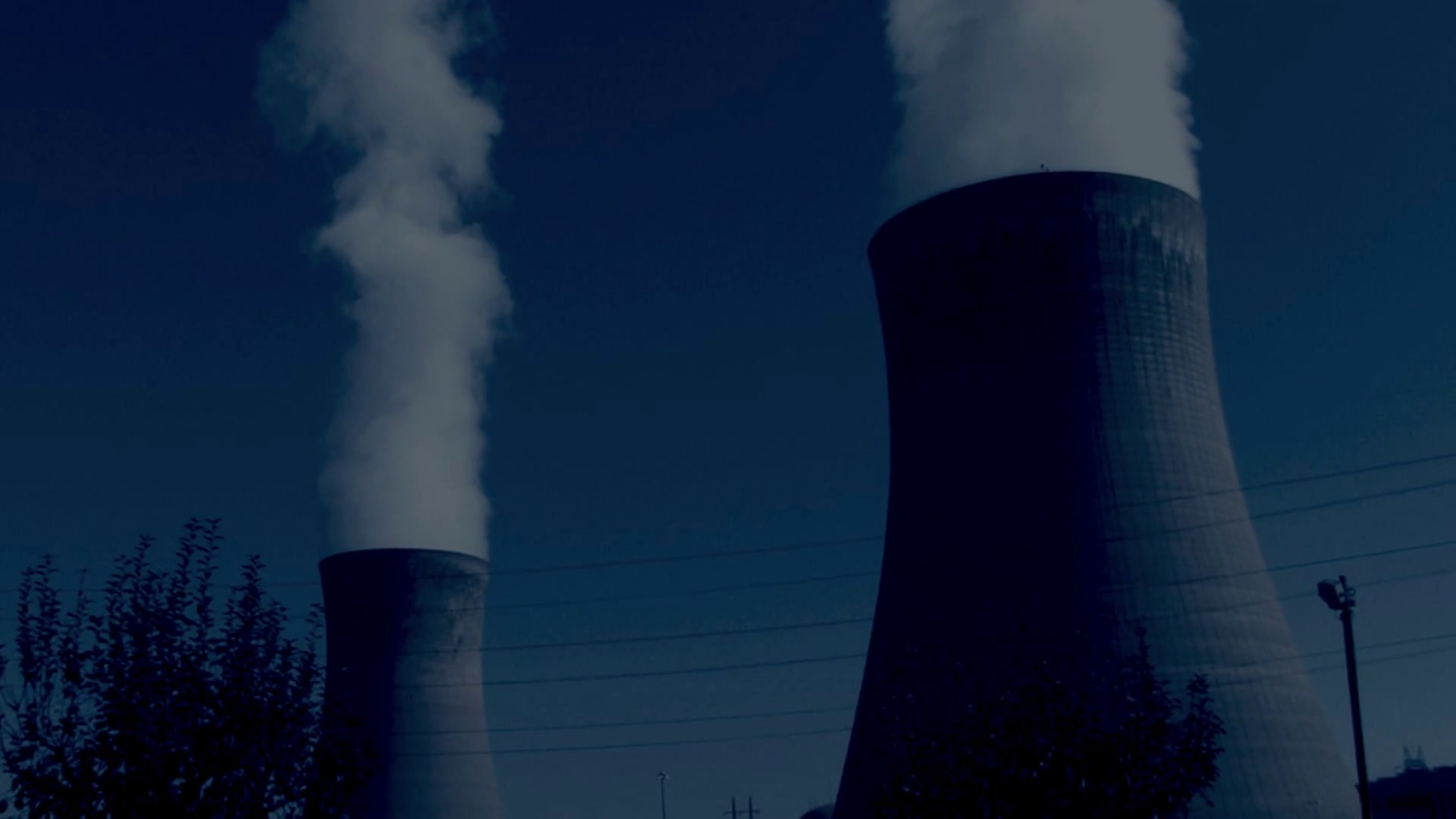 Two Nuclear Power Plant Cooling Towers Vent Stock Footage SBV-311075550 ...