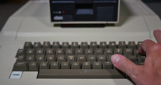 Vintage Computer Typing Stock Footage: Royalty-Free Video Clips ...