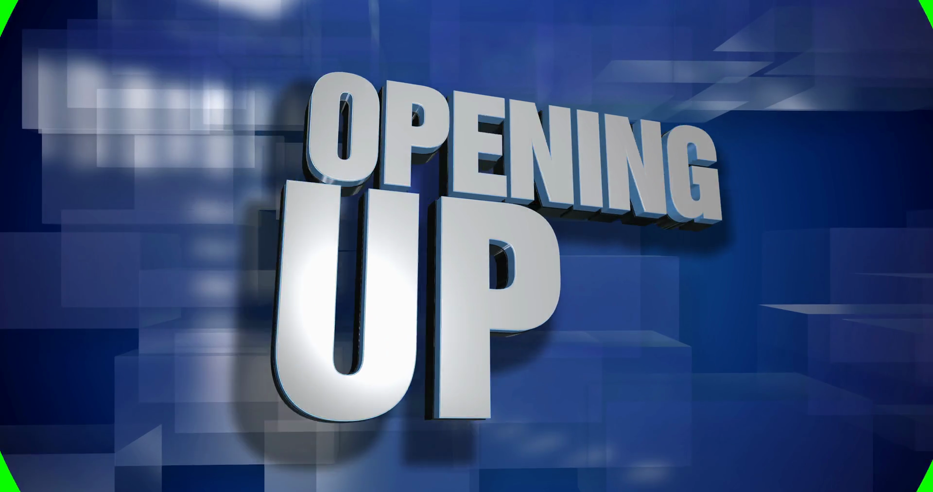 A Blue Dynamic 3d Opening Up News Transition Stock Footage SBV ...