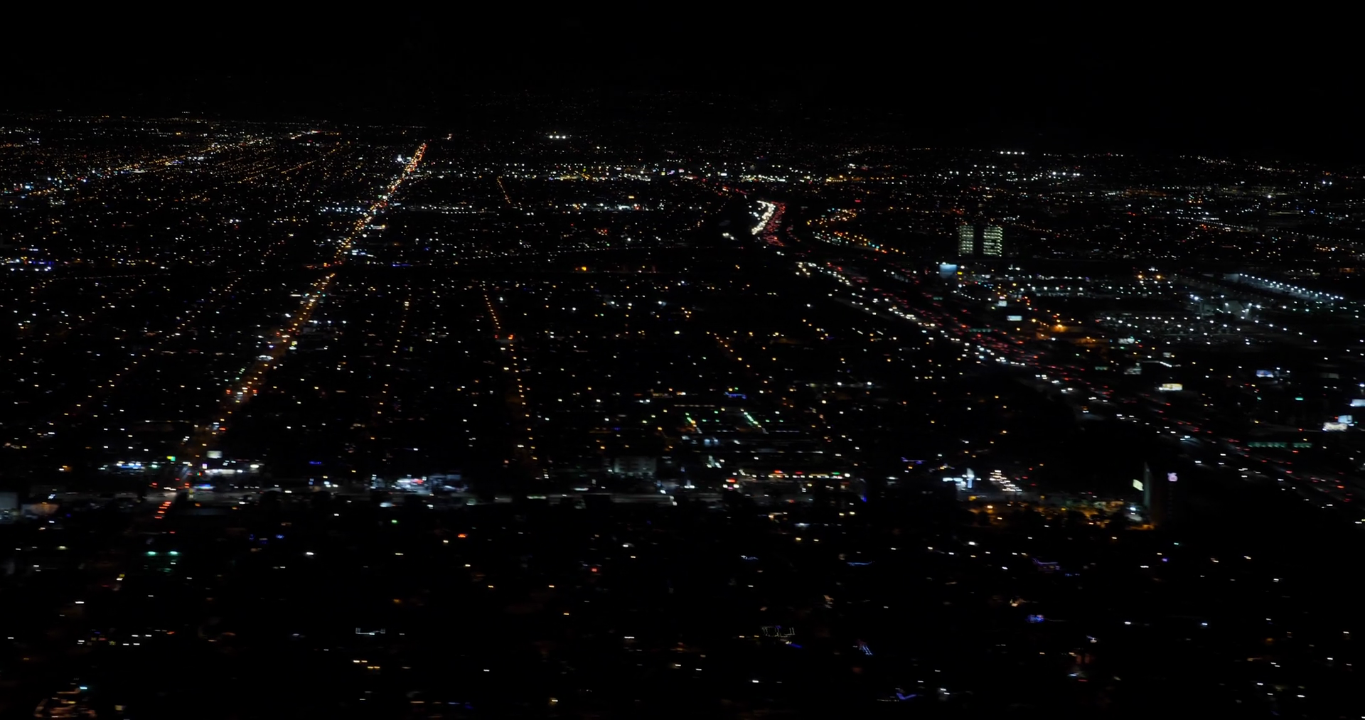 A Passenger's View Of City Lights Seen From Stock Footage SBV-330076802 ...