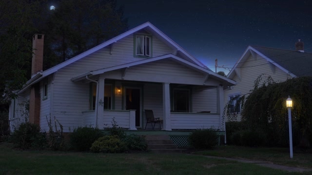 Night House Stock Footage: Royalty-Free Video Clips - Storyblocks