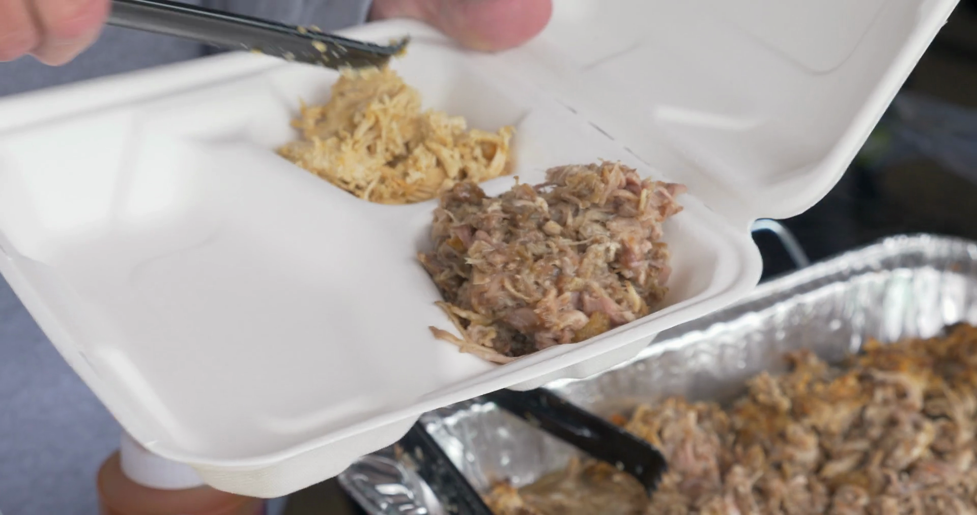 A Closeup View Of Man Putting Food In Stock Footage SBV-347743751 ...
