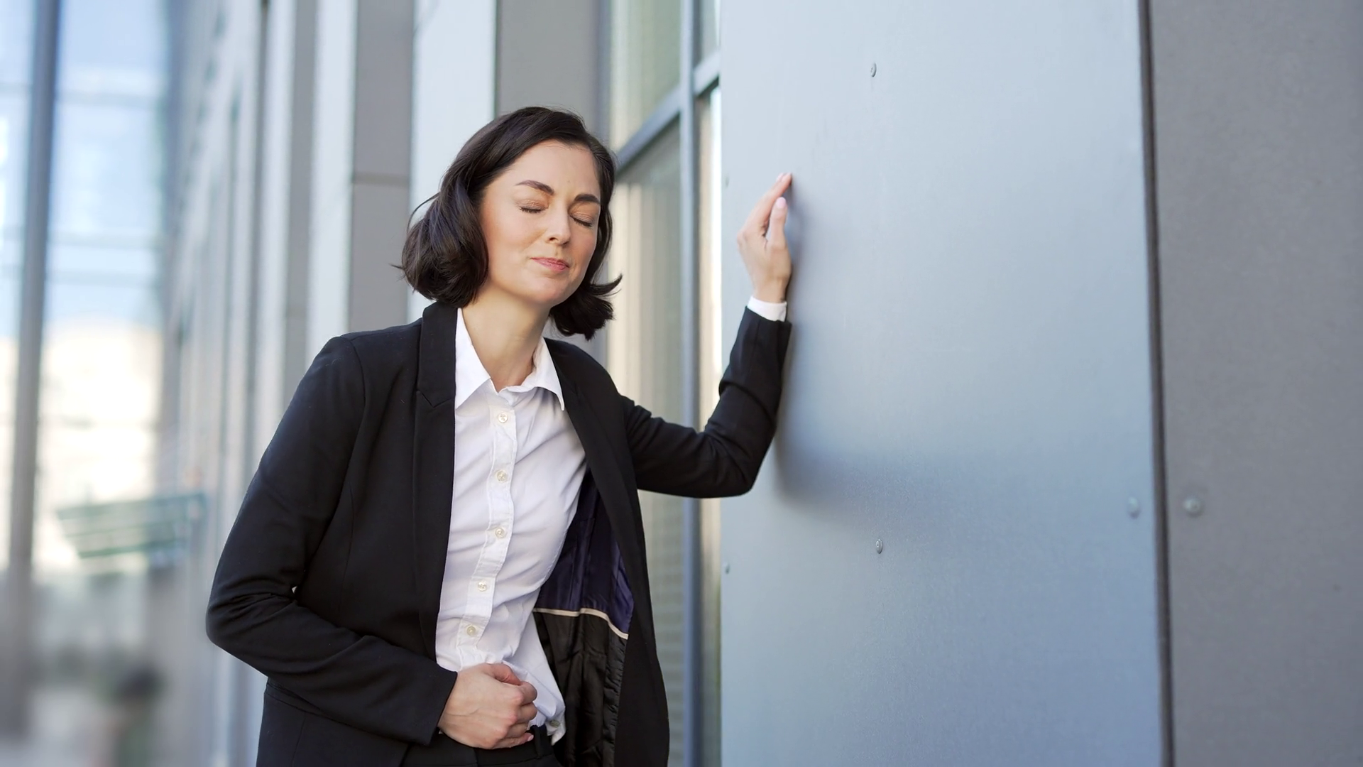 Sad Young Businesswoman In Formal Suit Stock Footage SBV-352050249 ...