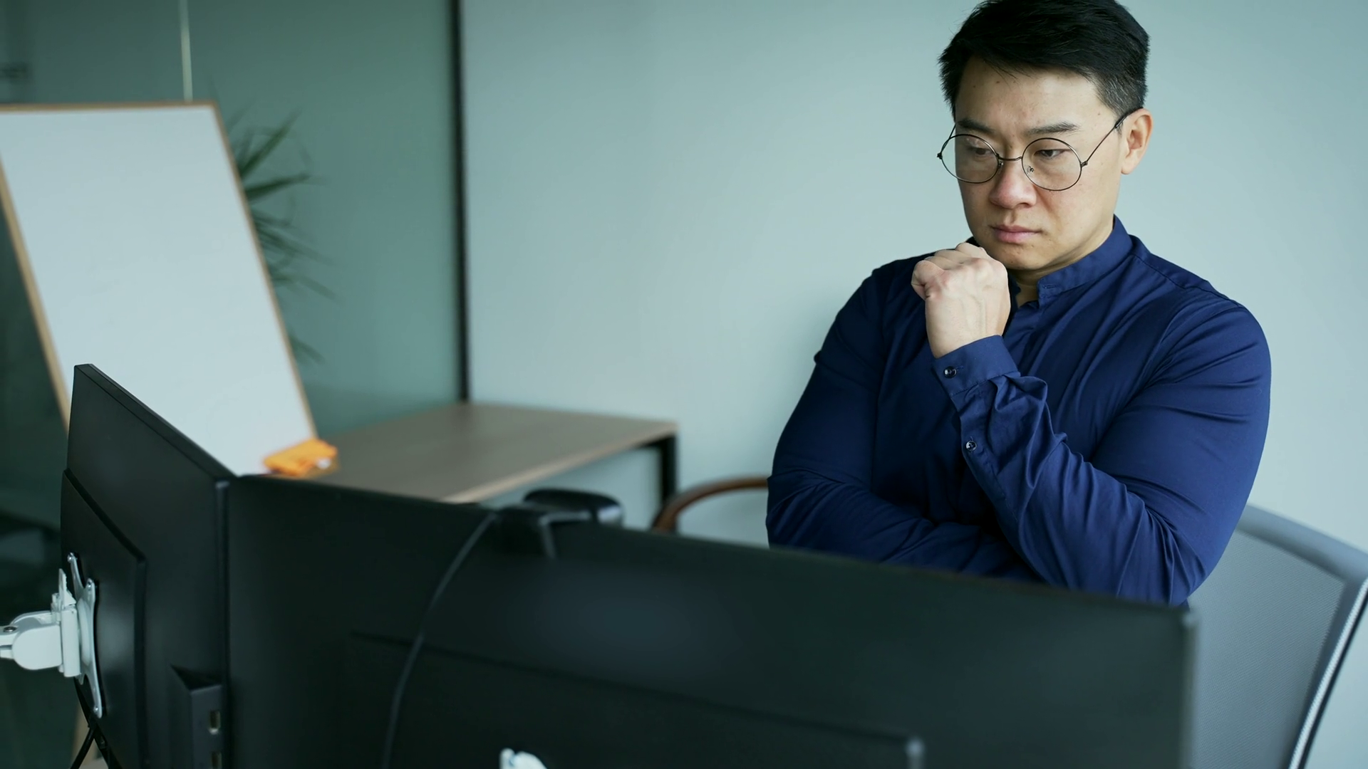 Busy Middle Aged Specialist Programmer With Stock Footage SBV-351669624 ...