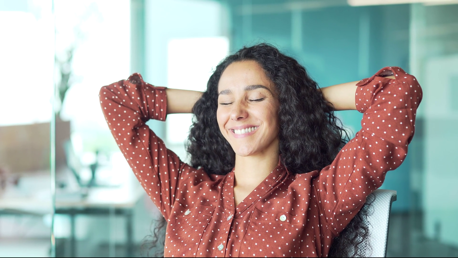 Young Employee Relaxing At Workplace In Stock Footage SBV-351686515 ...