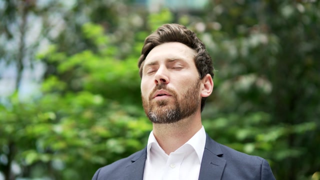Man Closed Eyes Stock Footage: Royalty-Free Video Clips - Storyblocks