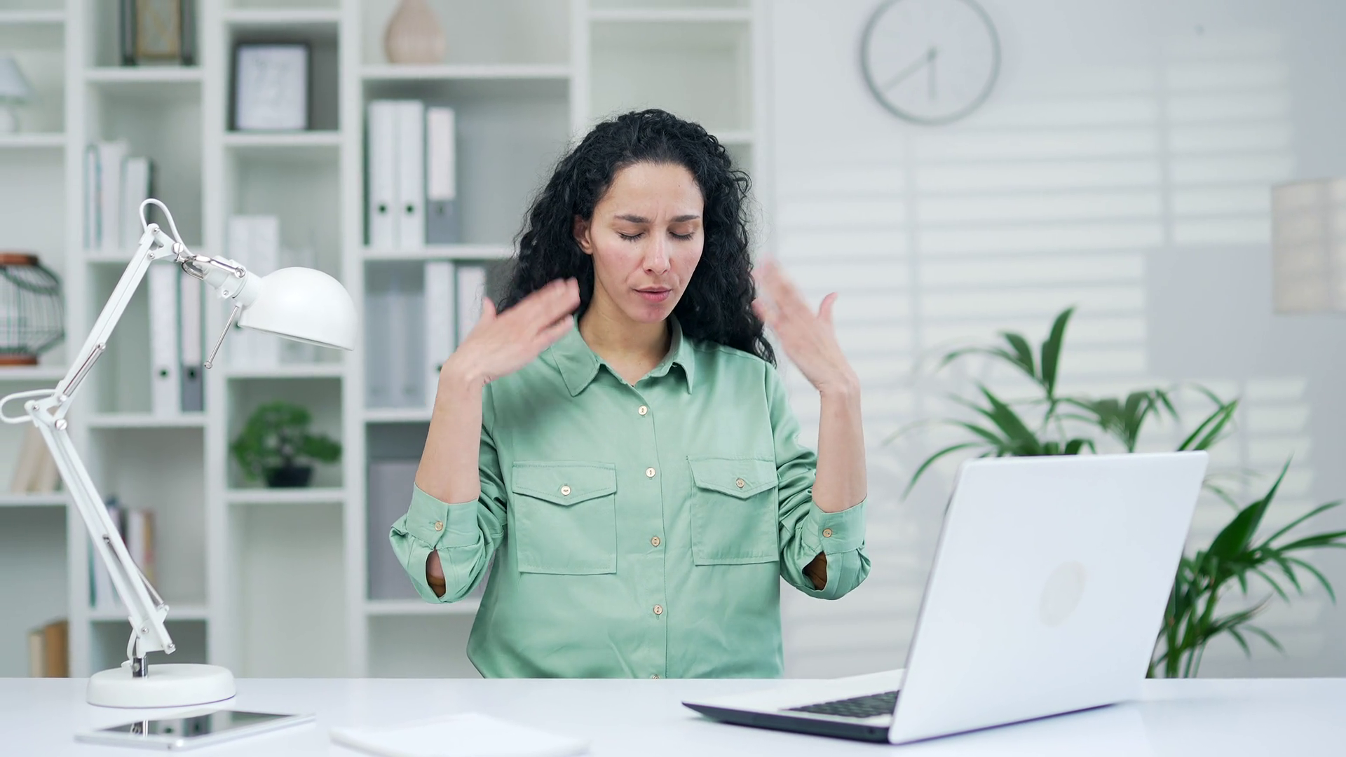 Young Hispanc Employee Entrepreneur Feels Stock Footage SBV-351890815 ...