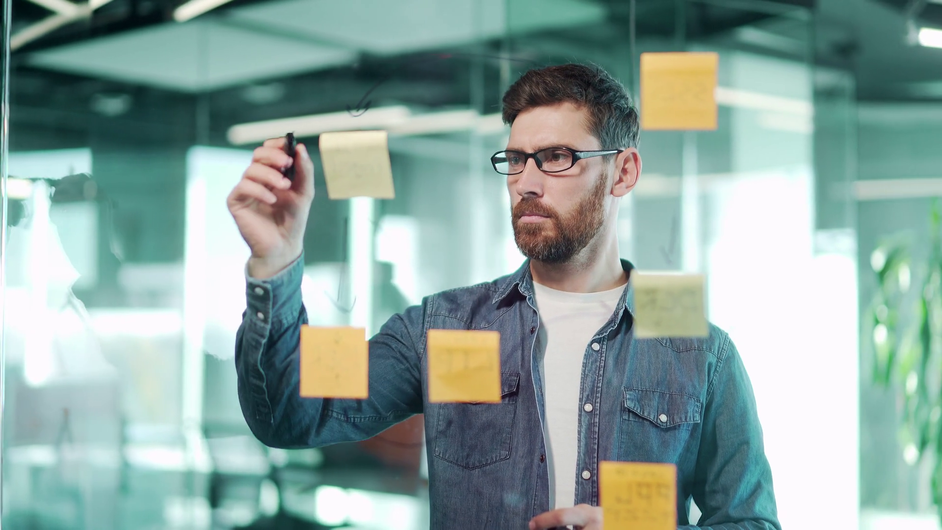 Thoughtful Serious Creative Business Man Stock Footage SBV-351683030 ...