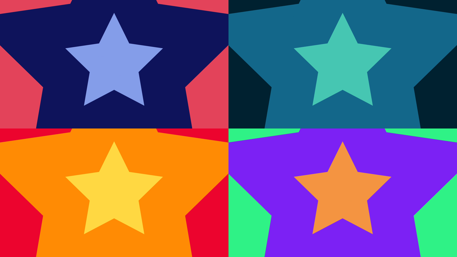 Colorful Stars Pop Up Transition Animation Stock Footage SBV-353585596 ...