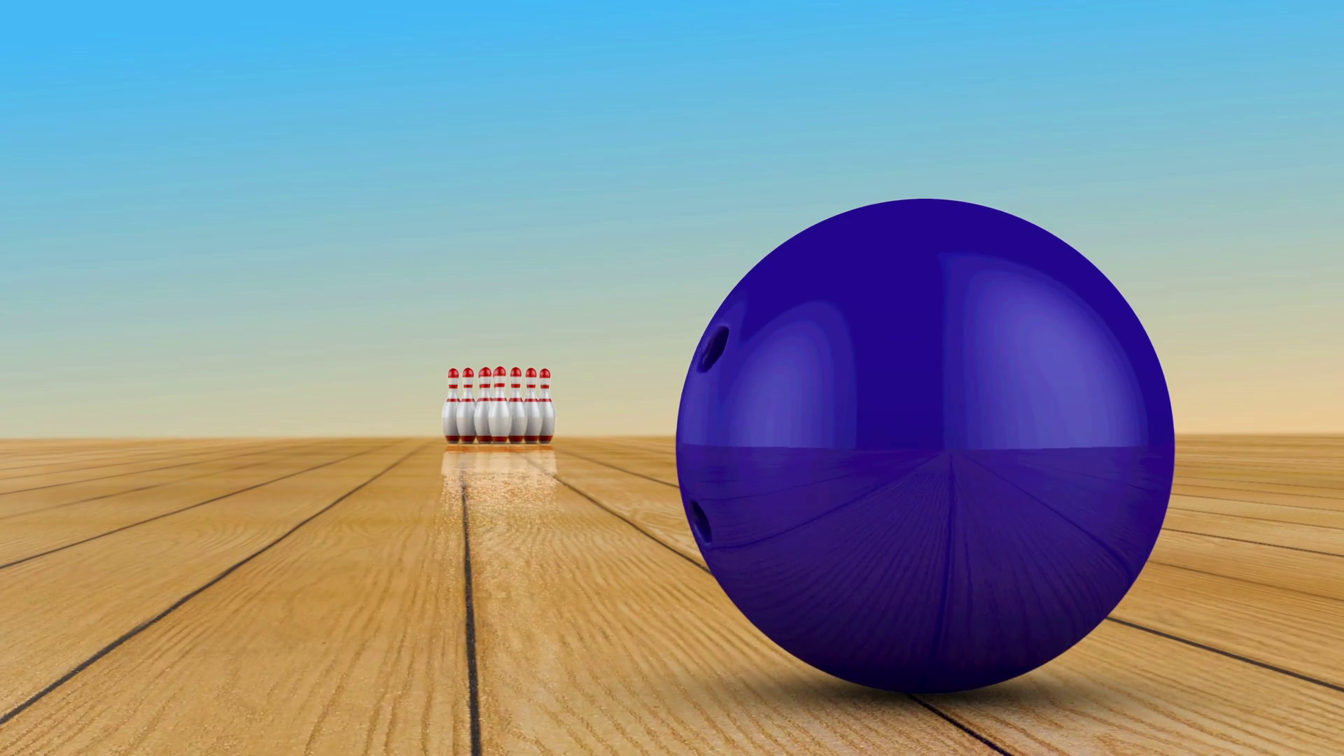 Bowling Ball Crashes Into Skittles 3d Render Stock Motion Graphics SBV ...