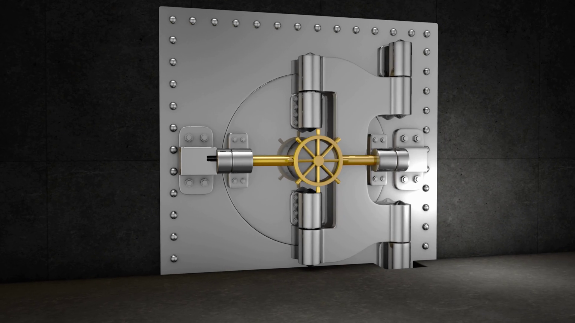 Open Bank Safe Armored Door Gold Bars 3d Stock Motion Graphics SBV ...
