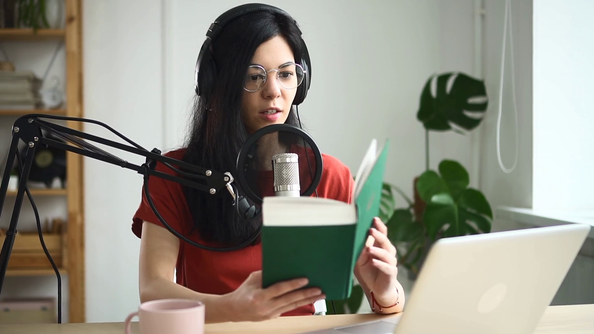 Podcast: Woman Reads Discusses Classic Stock Footage SBV-346860407 ...