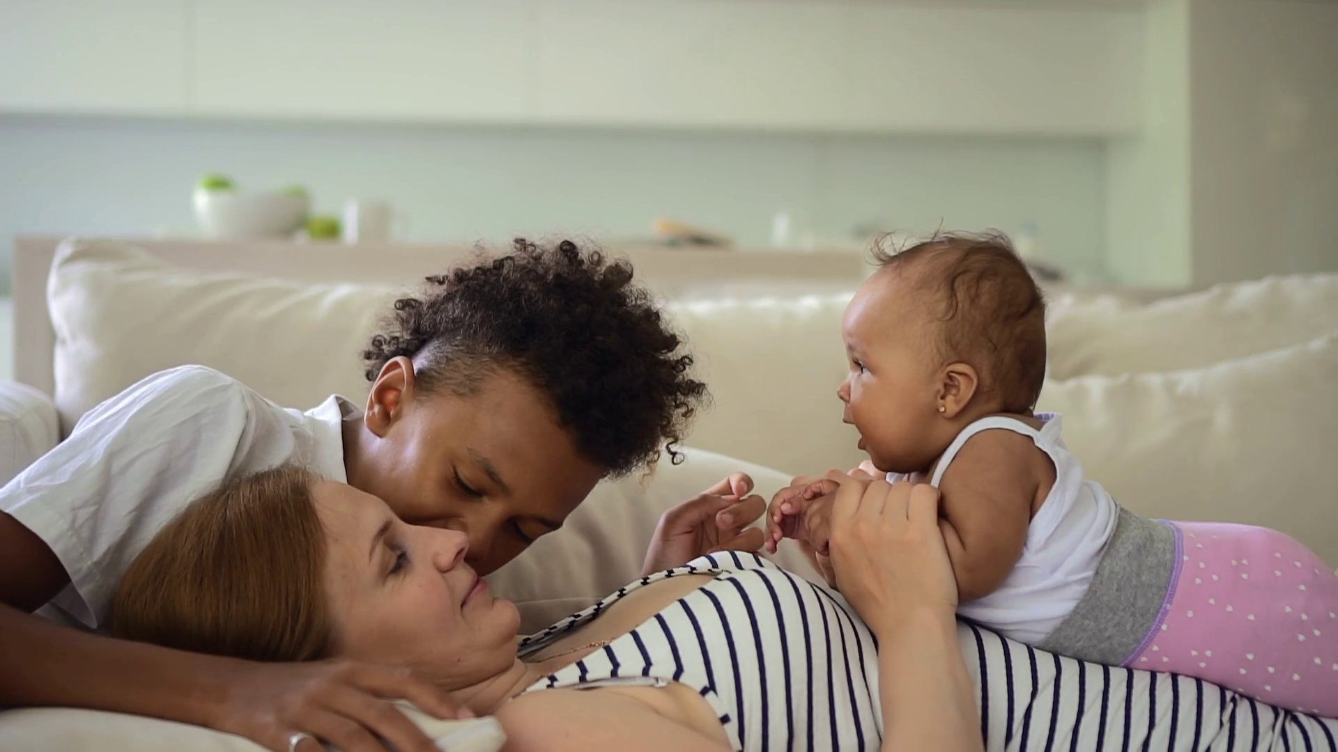 Mother Children Have Good Time Together On Stock Footage SBV-346630328 ...