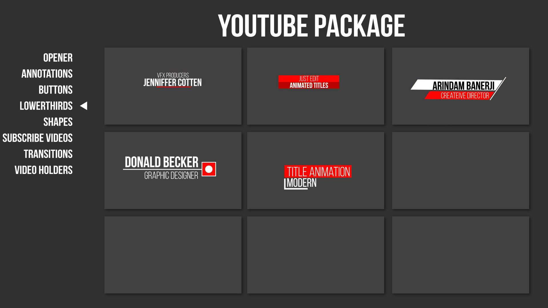Youtube Package - Storyblocks
