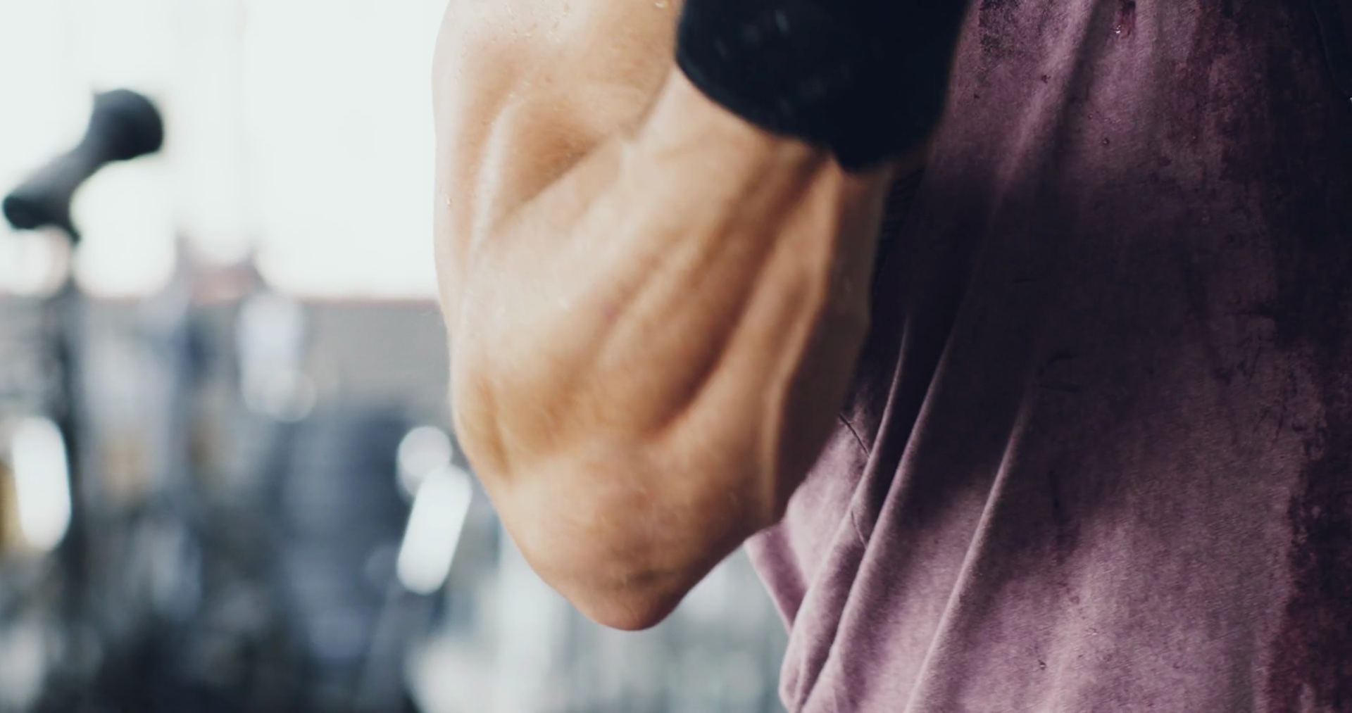 Weight Lifting Muscle Hands With Weights Stock Footage SBV-352408427 ...