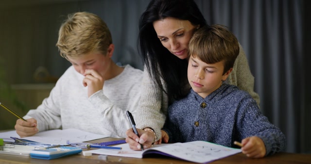 Mom Help Son Stock Footage: Royalty-Free Video Clips - Storyblocks