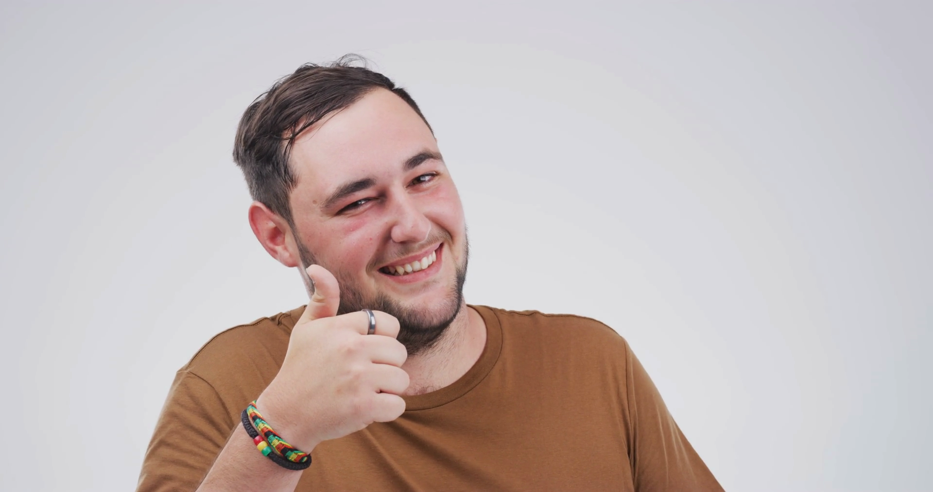 Success Face Man With Thumbs Up Thank Win Stock Footage SBV-353468125 ...