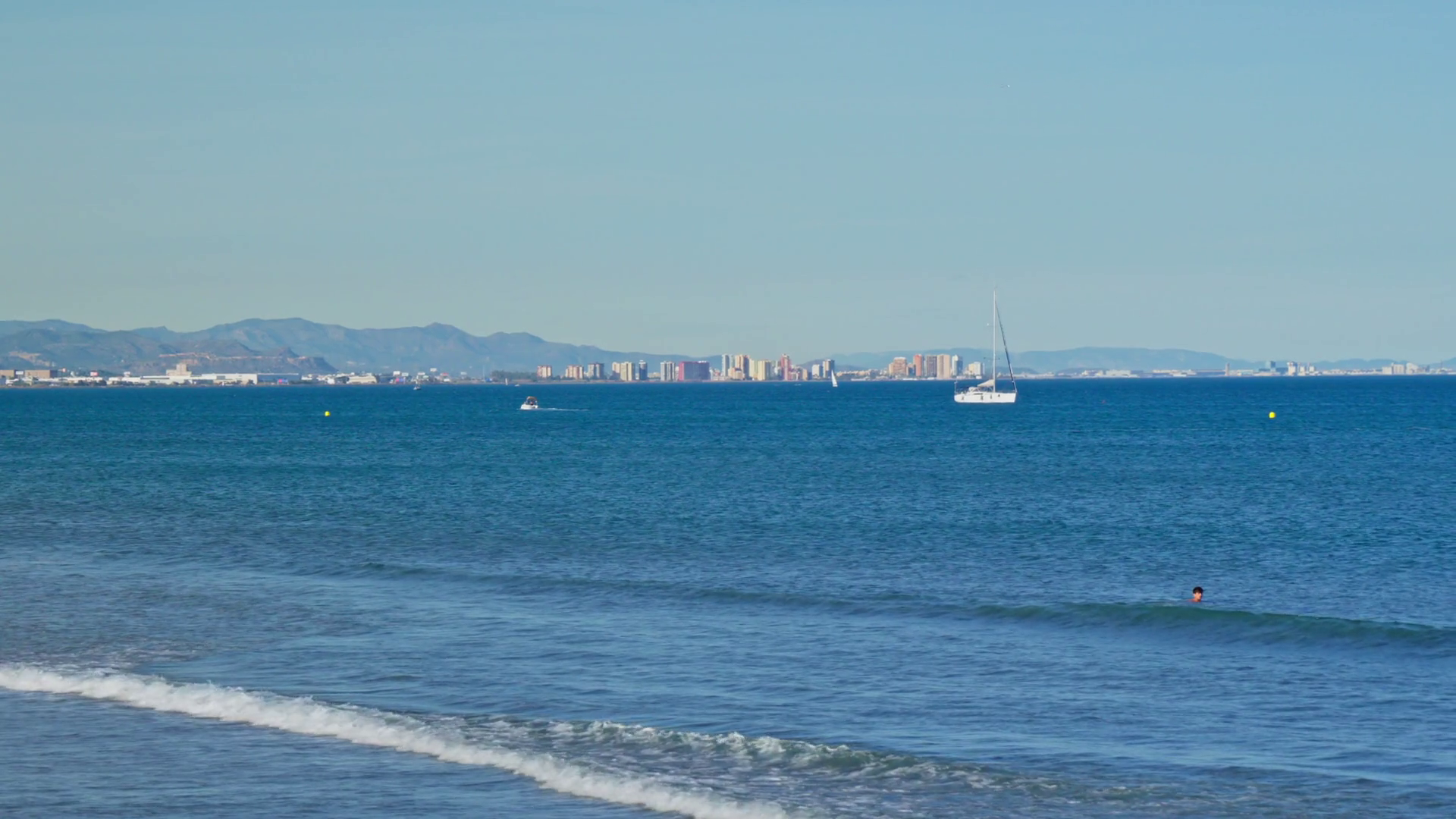 Valencia Beach: Scenic Views Of Coast Stock Footage SBV-347661693 ...