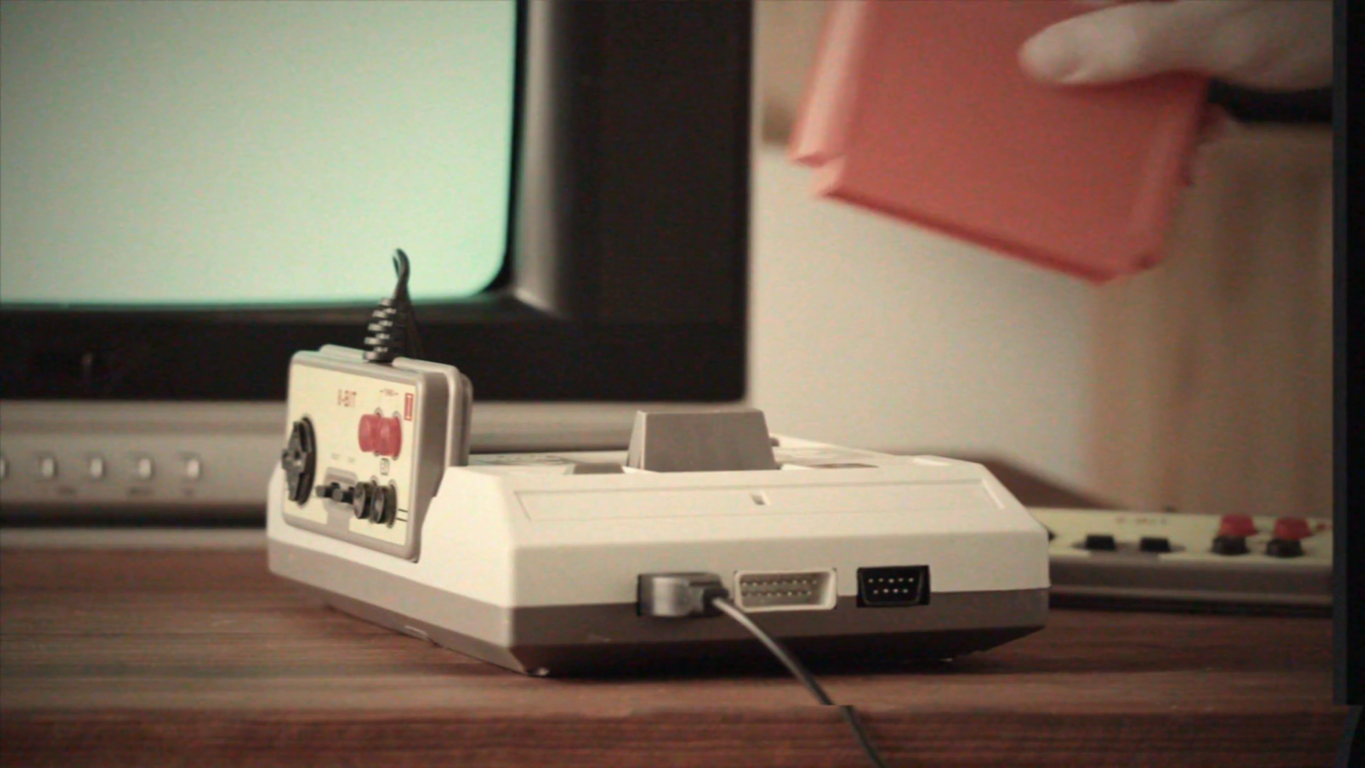Old Tv Game Console With Rom Cartridge Stock Footage SBV-352892330 ...