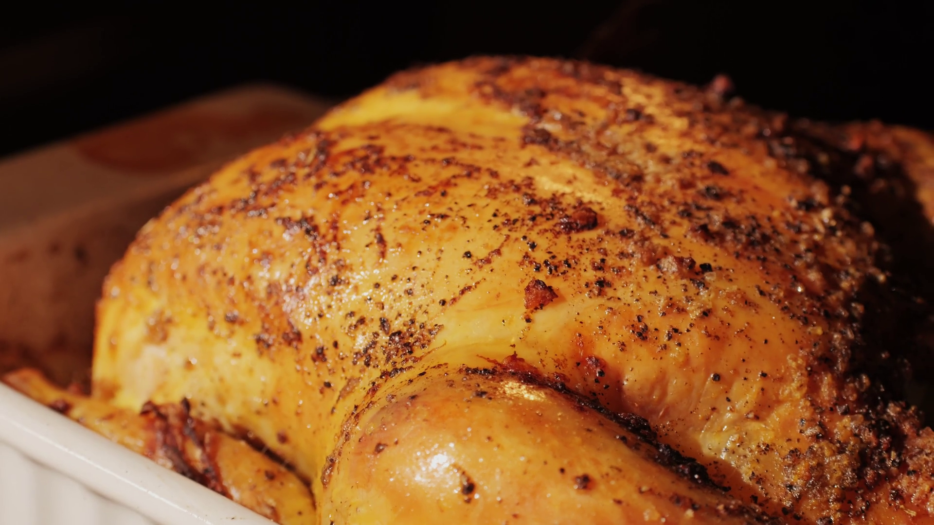 Full Roasted Grilled Chicken Meat In Frying Stock Footage SBV-352778463 ...