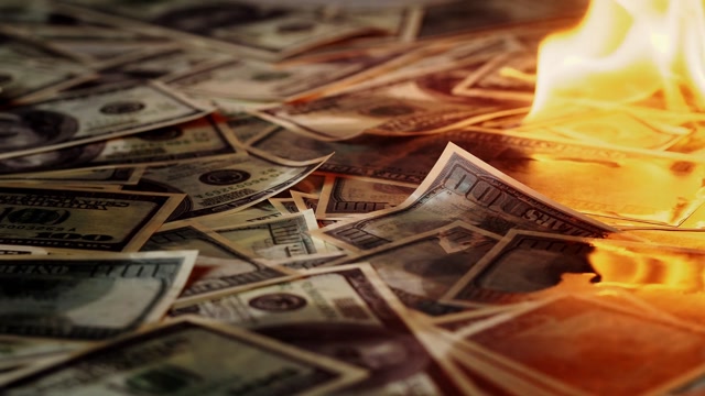 Burning Money Stock Footage: Royalty-Free Video Clips - Storyblocks