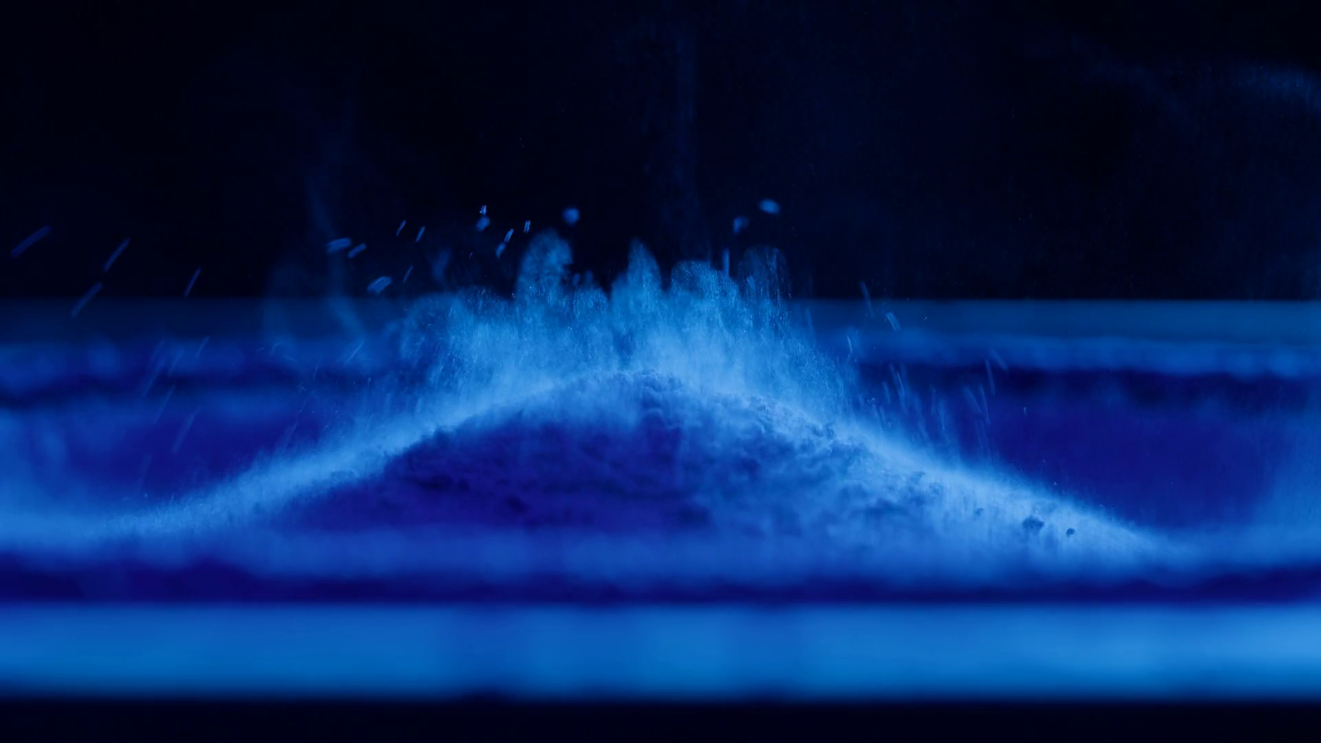 Subwoofer With Blue Paint Powder Bass Stock Footage SBV-346799840 ...