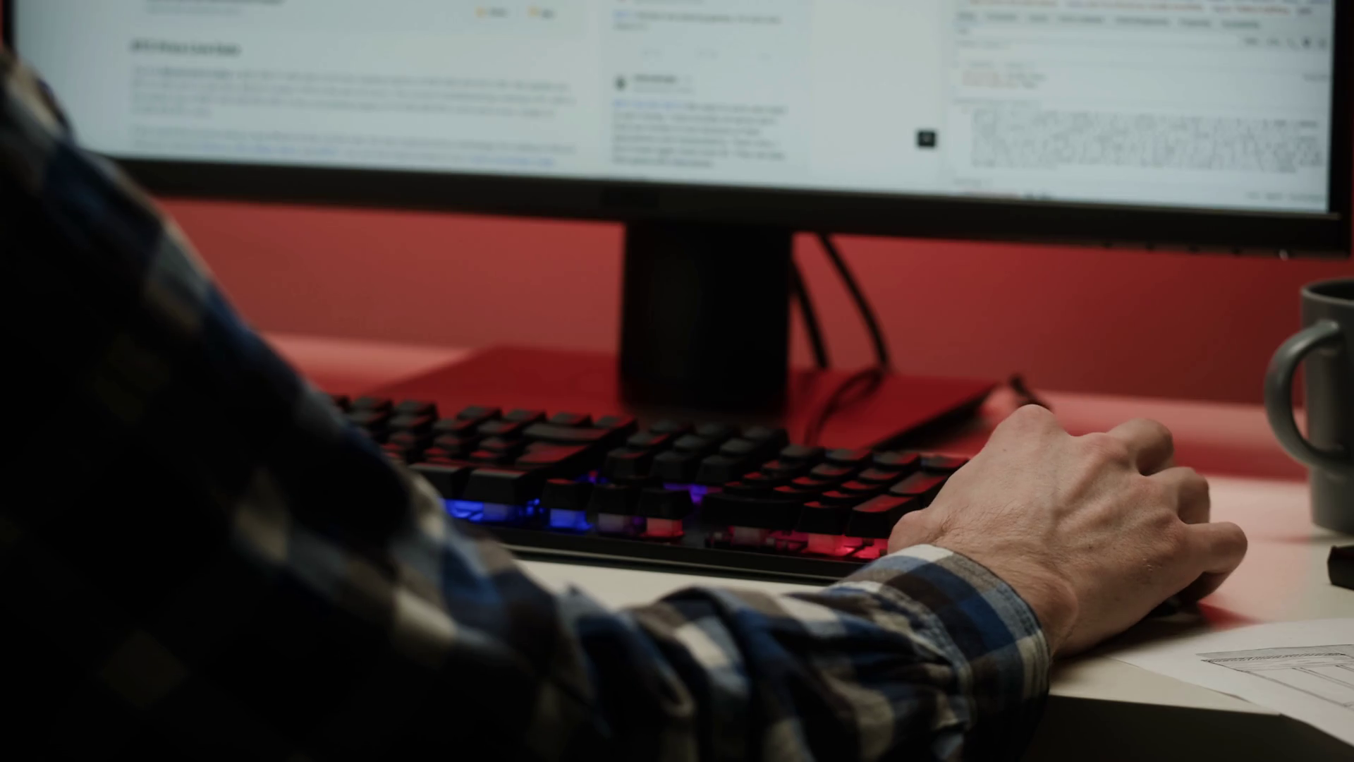 Information technology, IT business. Programmer developing new ...