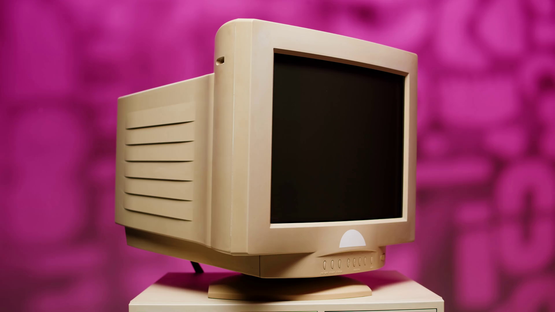 Retro Pc With Loading Code Console Stock Footage SBV-347221355 ...