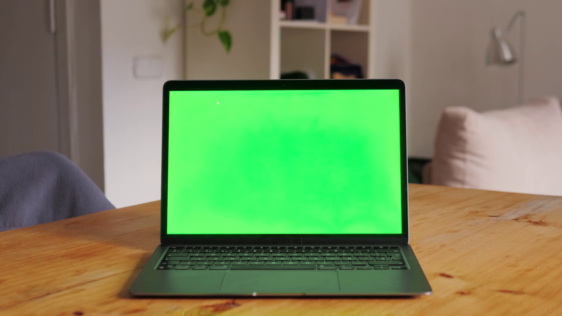 Laptop Computer With Green Screen Chroma Key Stock Footage SBV ...