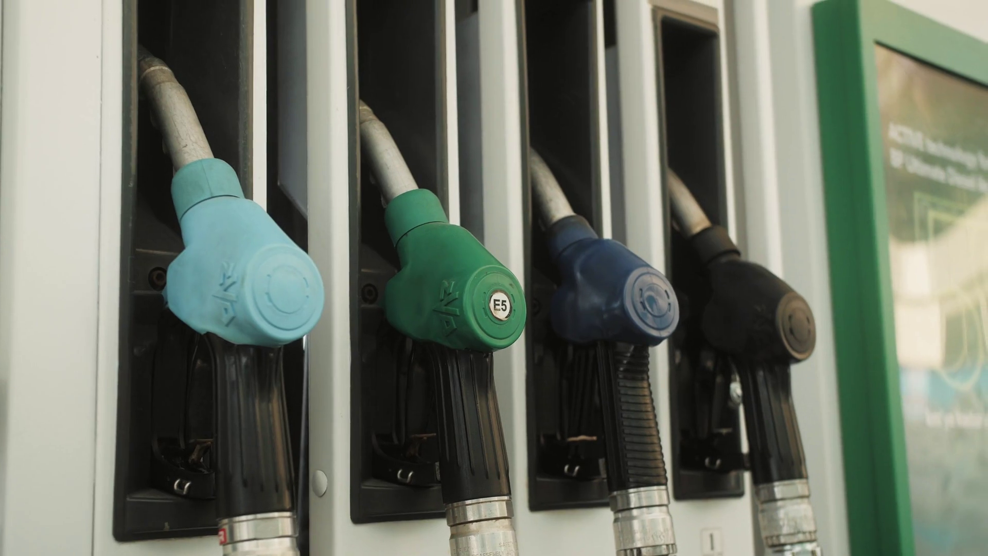 Closeup Of Gasoline Fuel In Car At Gas Stock Footage SBV-348416536 ...