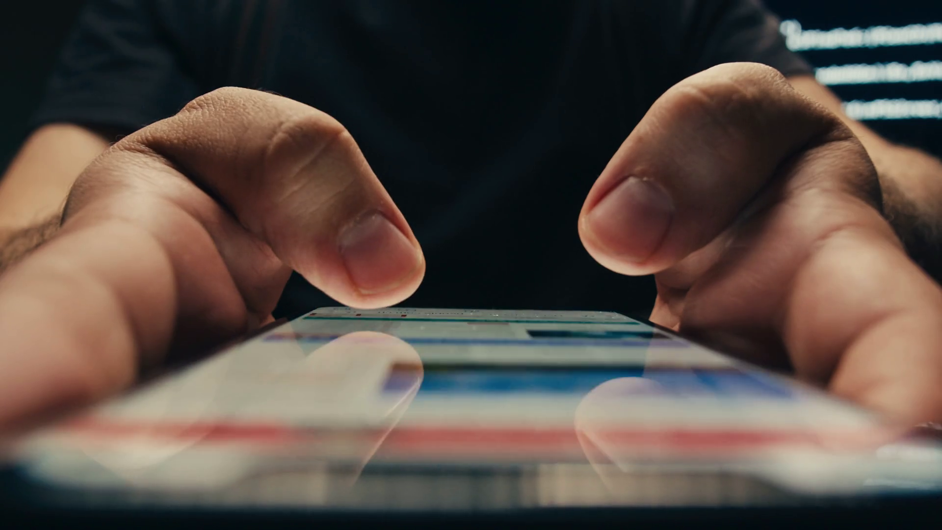 Man Chatting Online On Phone Smartphone Stock Footage SBV-347595212 ...