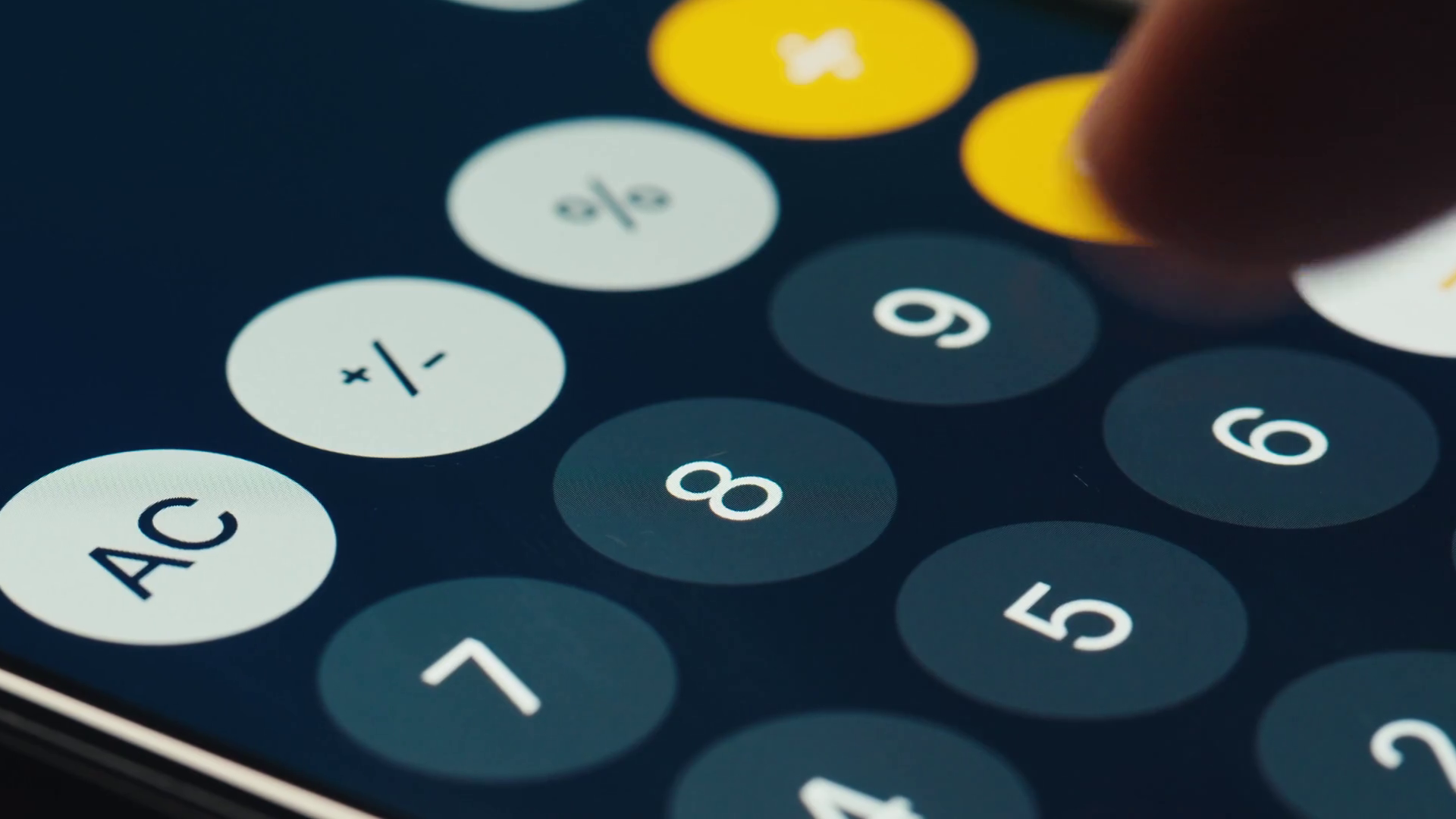 Man Counts Numbers On Calculator Phone Stock Footage SBV-347730320 ...