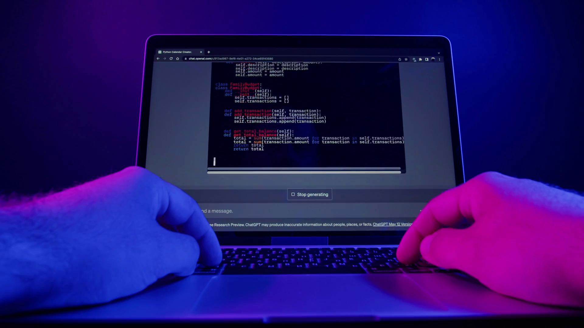 Man Work With Chat Gpt Ai Online Connecting Stock Footage SBV-347730316 ...