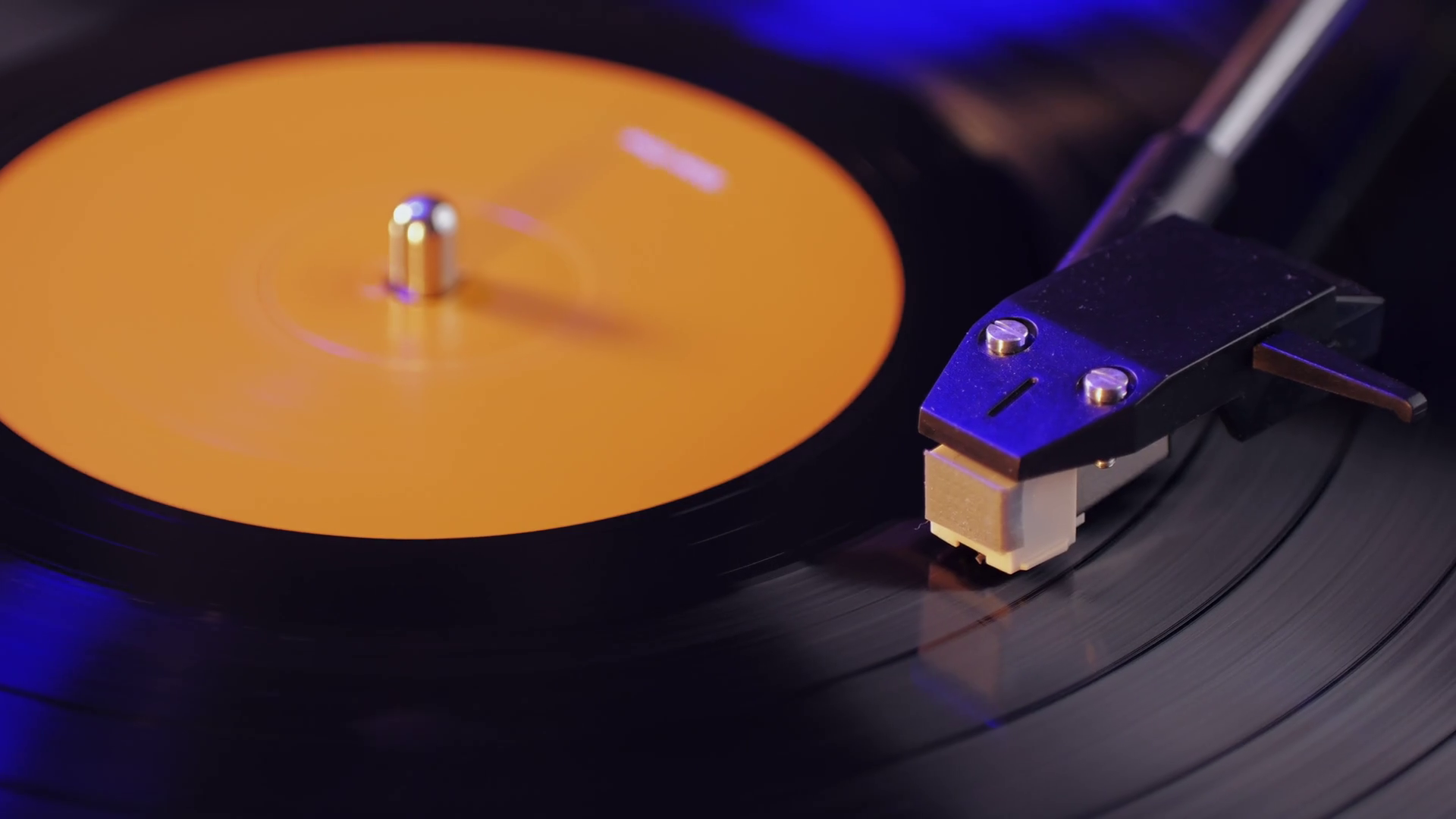 Retro Vinyl Record Player Playing Music Stock Footage SBV-348477171 ...