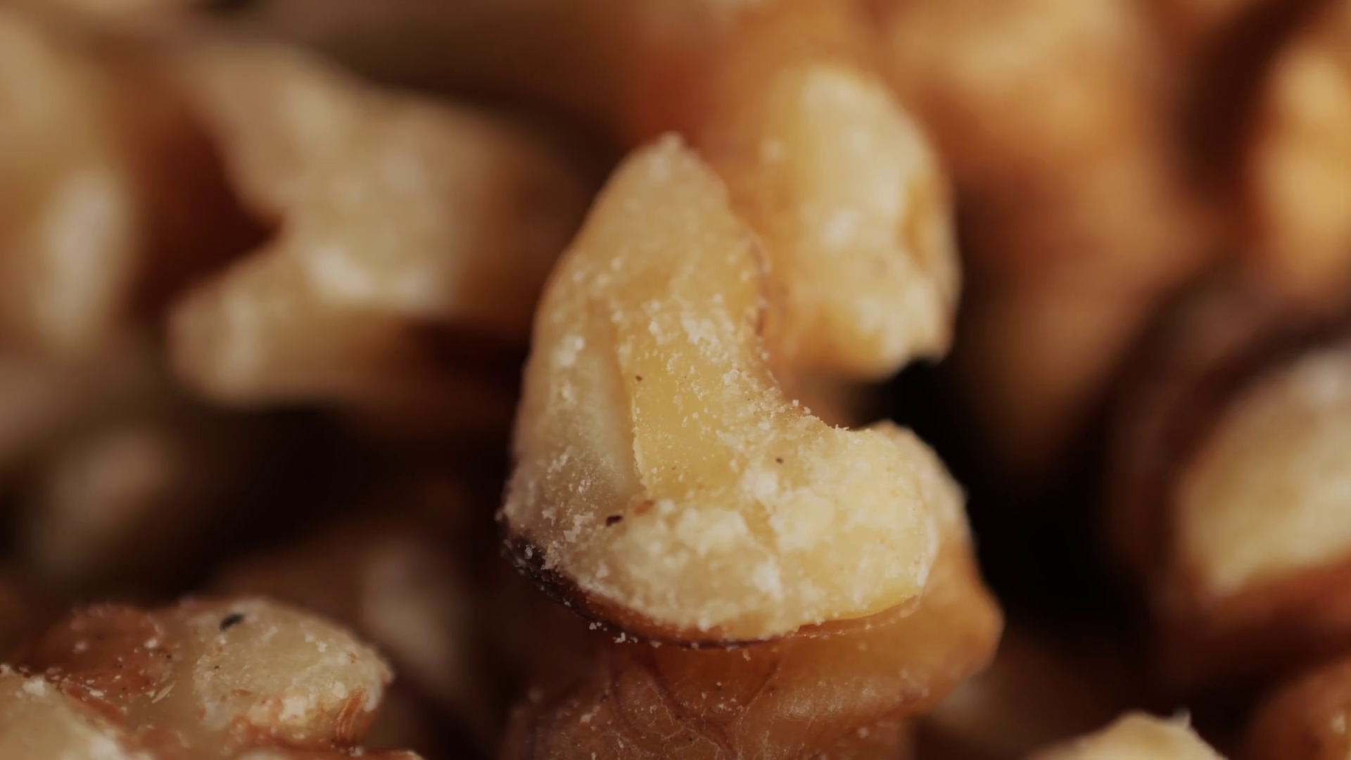 Walnuts Without Shell Close-up Macro Peeled Stock Footage SBV-348722744 ...